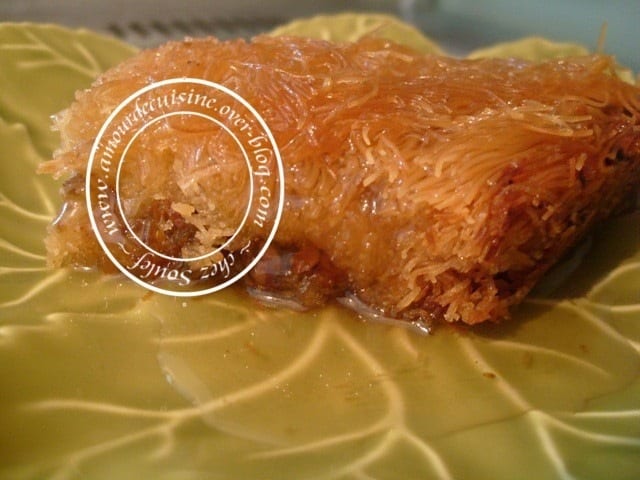 ktaifs aux pistaches, Qtayefs, gateau algerien aux cheveux d'ange ...