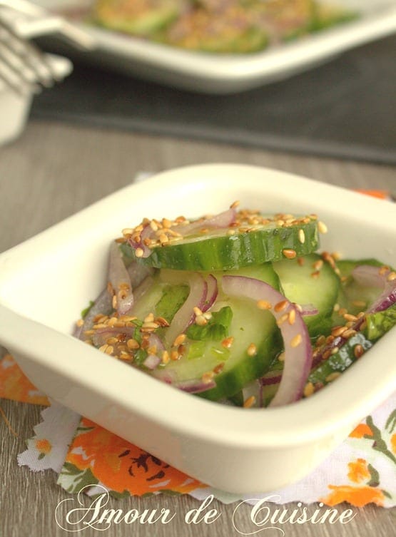recette salade de concombre légère et facile - Amour de cuisine