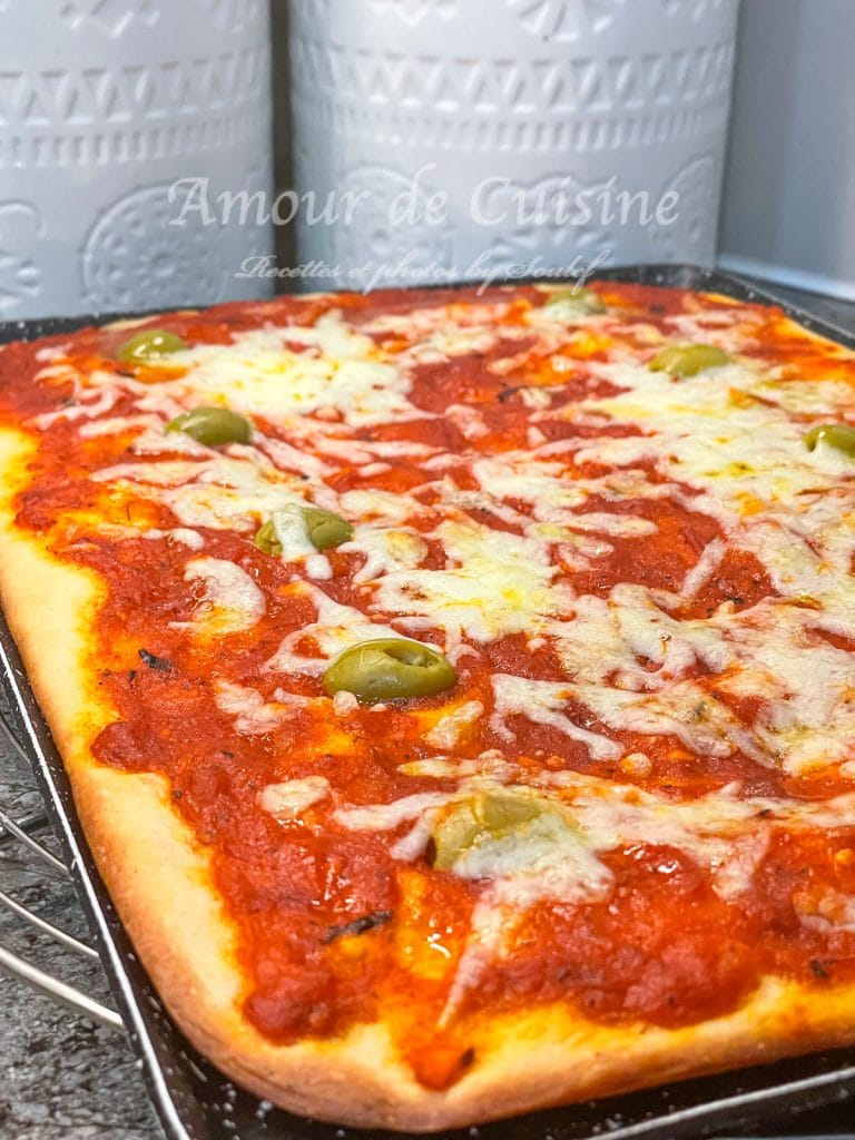 Pizza carrée algérienne et sa pate inratable