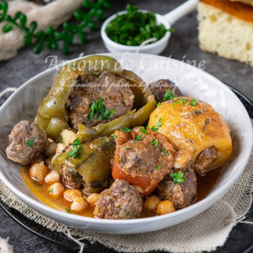 Dolma algerienne, legumes farcis à la viande hachée au four - Amour de ...