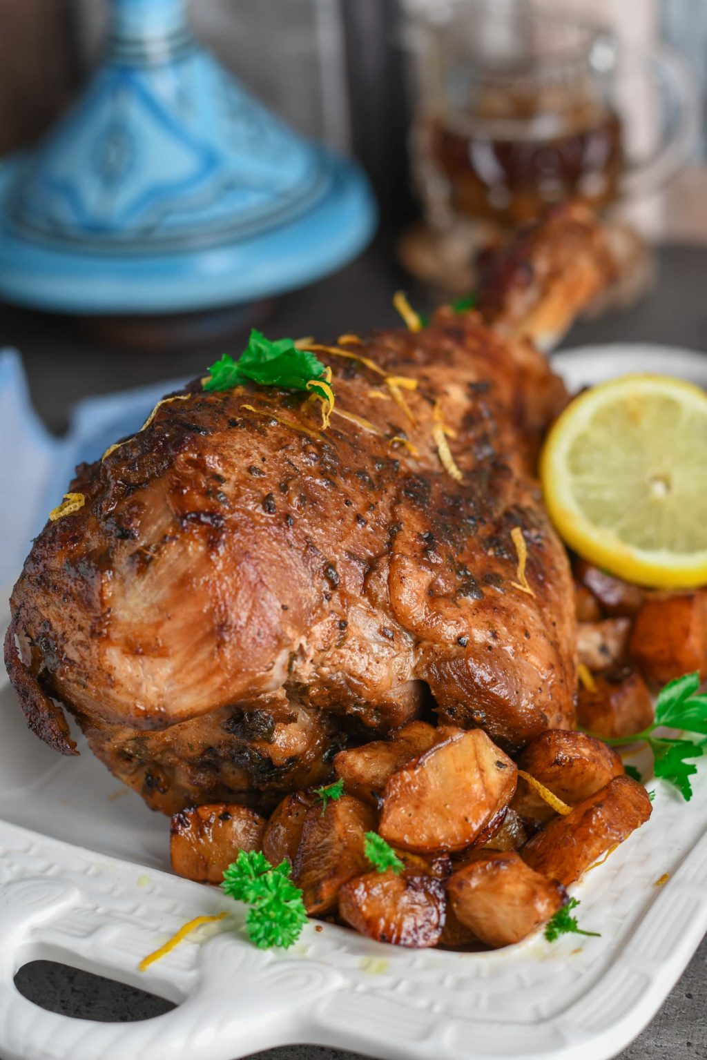 Cuisse de dinde au citron au four : recette facile