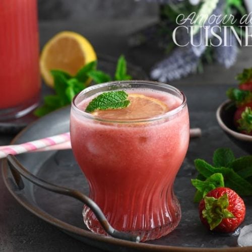cherbet au citron, limonade algerienne du Ramadan