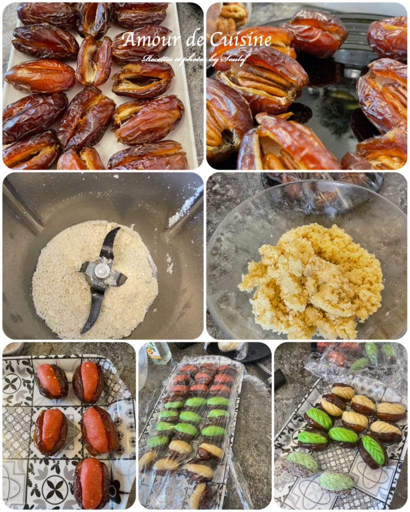 Recette de dattes fourrées