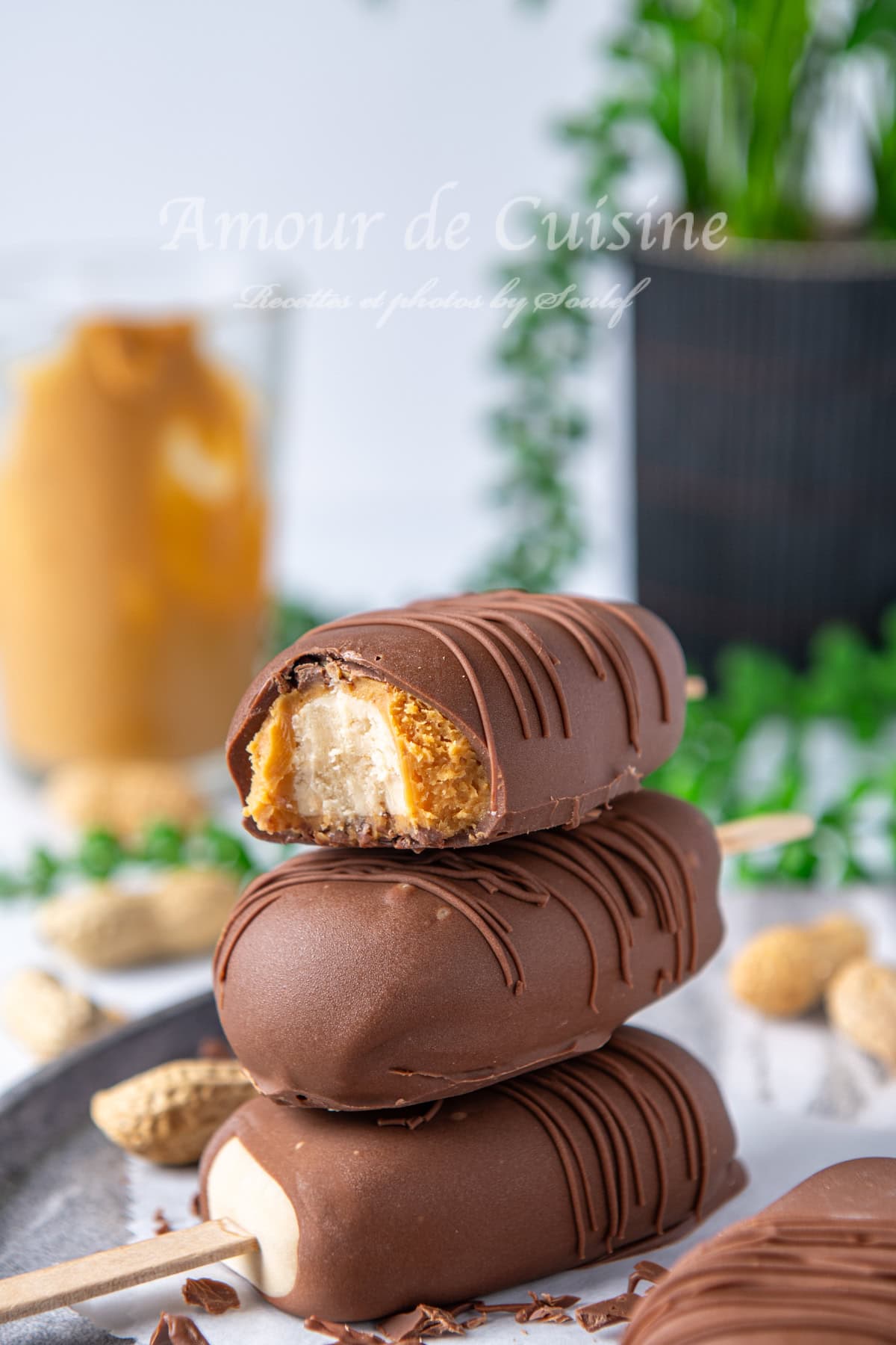 Esquimaux au beurre de cacahuète et lait de coco