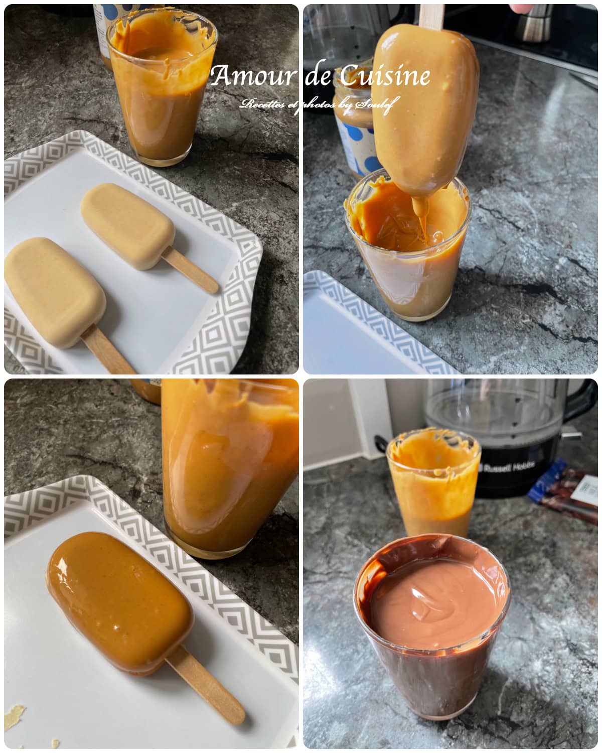 Esquimaux au beurre de cacahuète et lait de coco