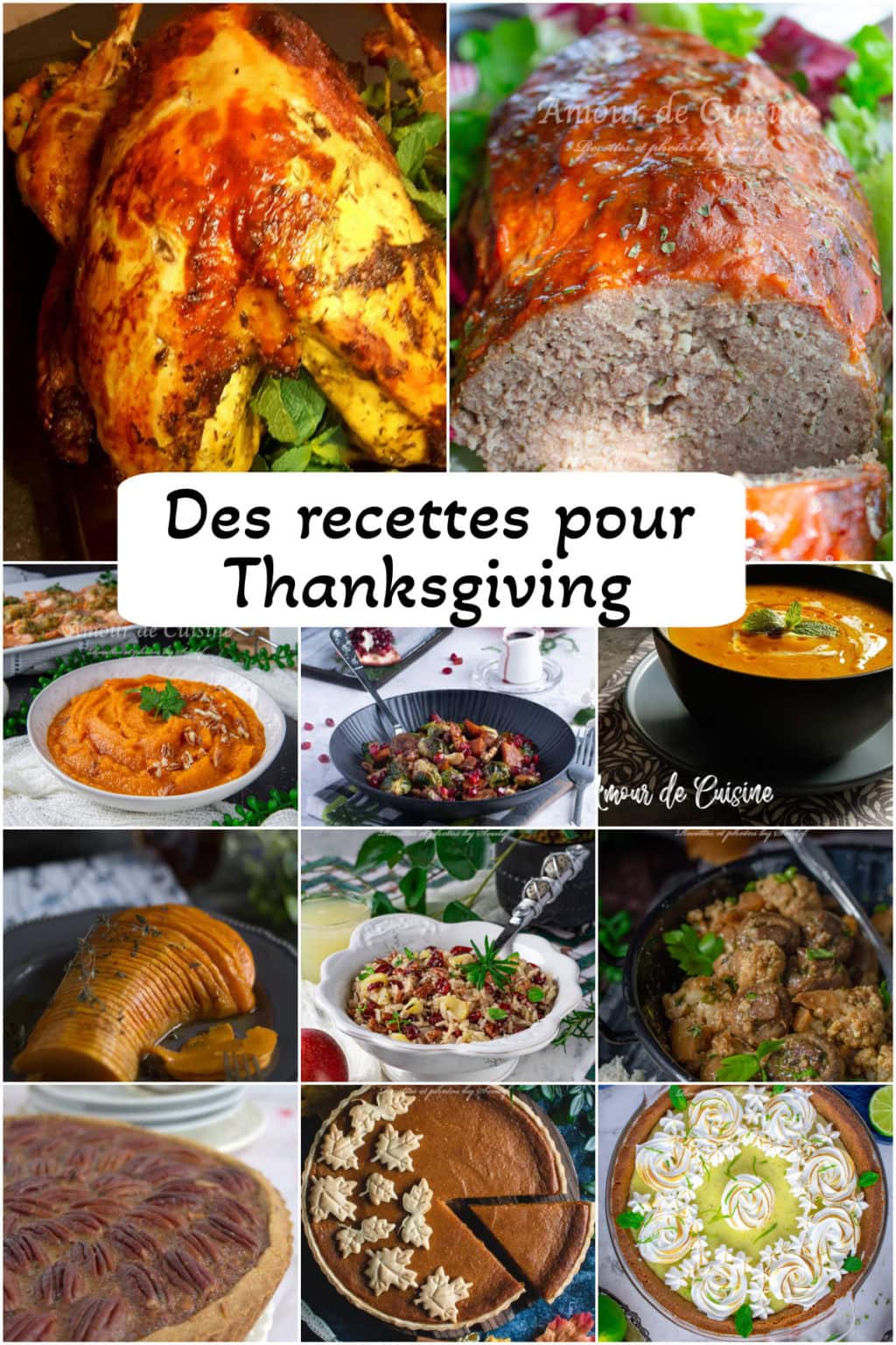recettes classiques pour Thanksgiving
