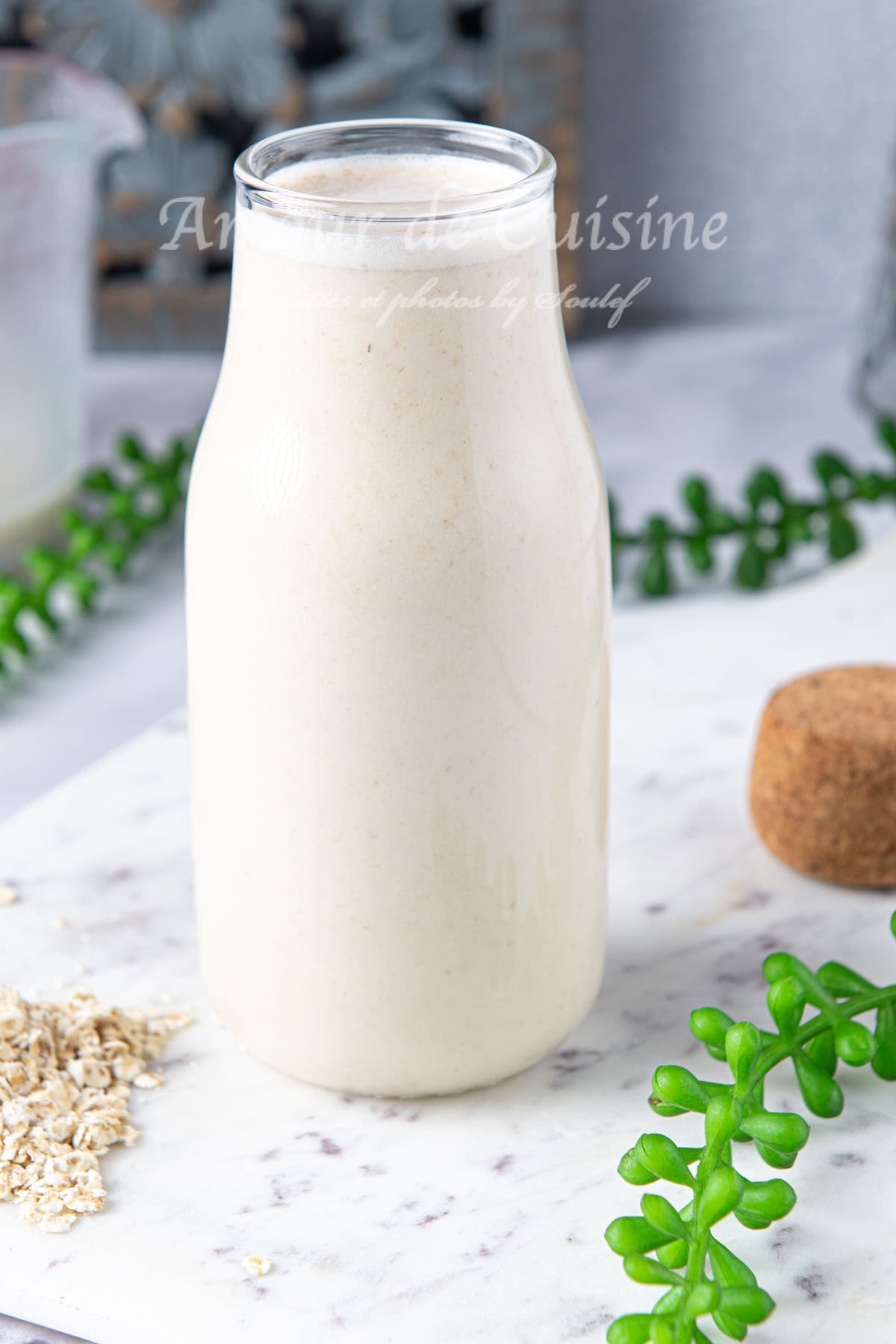 Lait d'avoine maison sans sucre ajouté