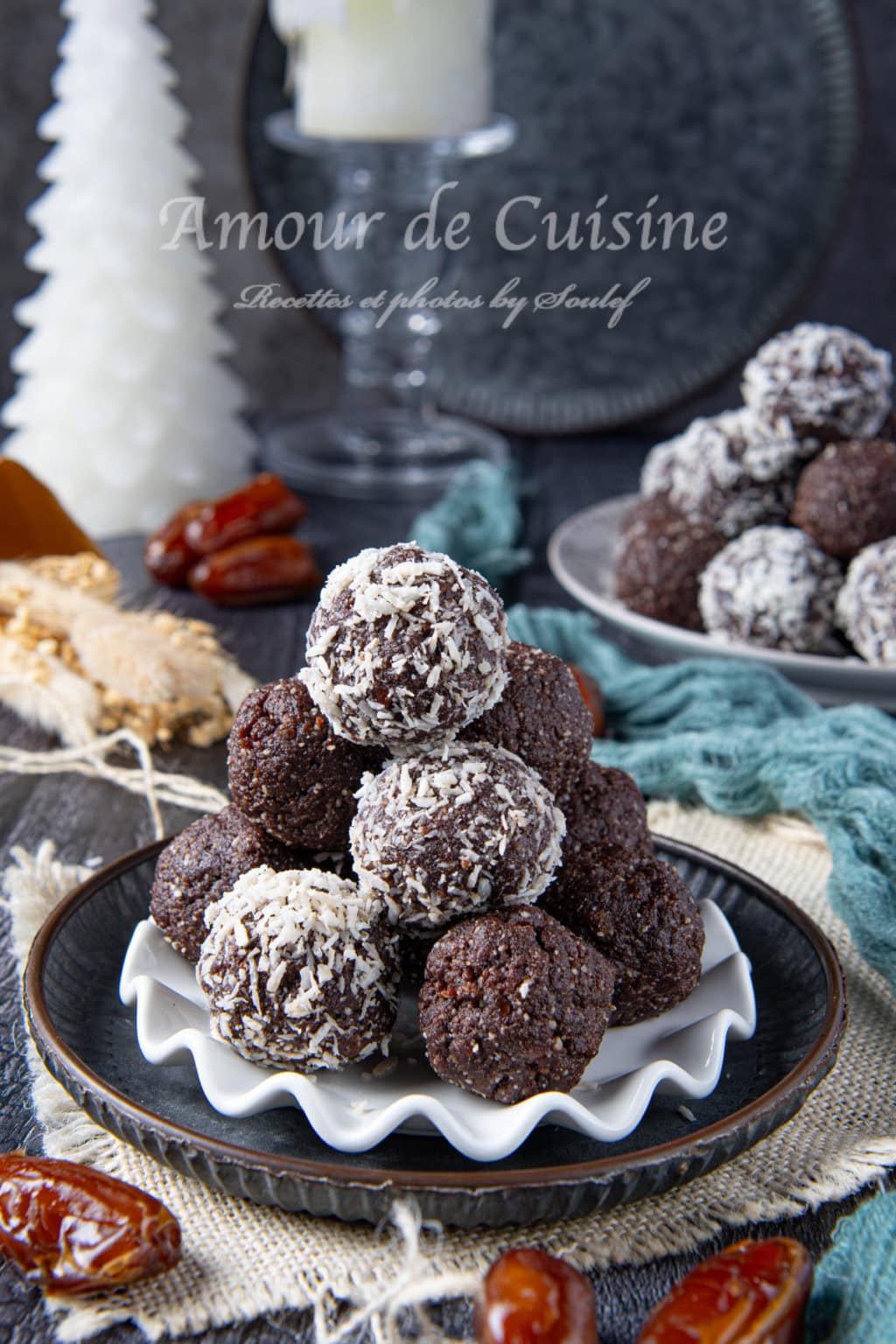 Recette Energy balls aux dattes et amandes
