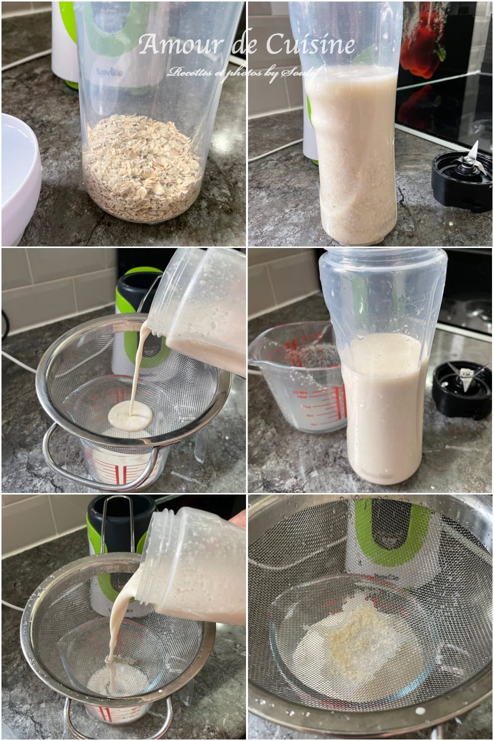 Lait d'avoine maison sans sucre ajouté