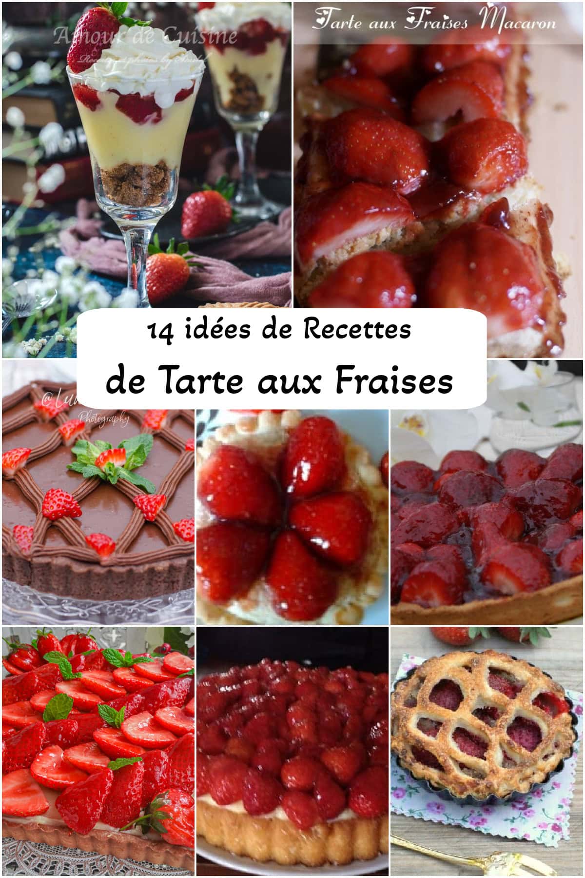 14 Idées de recettes de Tarte aux fraises